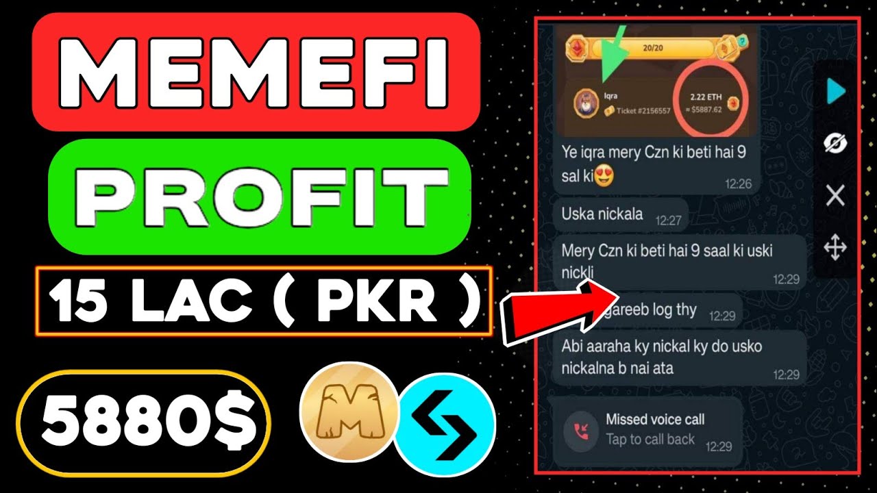Memefi 15Lac Pkr Profit Memefi Coin Point Ratio Memefi Coin memefi-15lac-pkr-profit-memefi-coin-point-ratio-memefi-coin