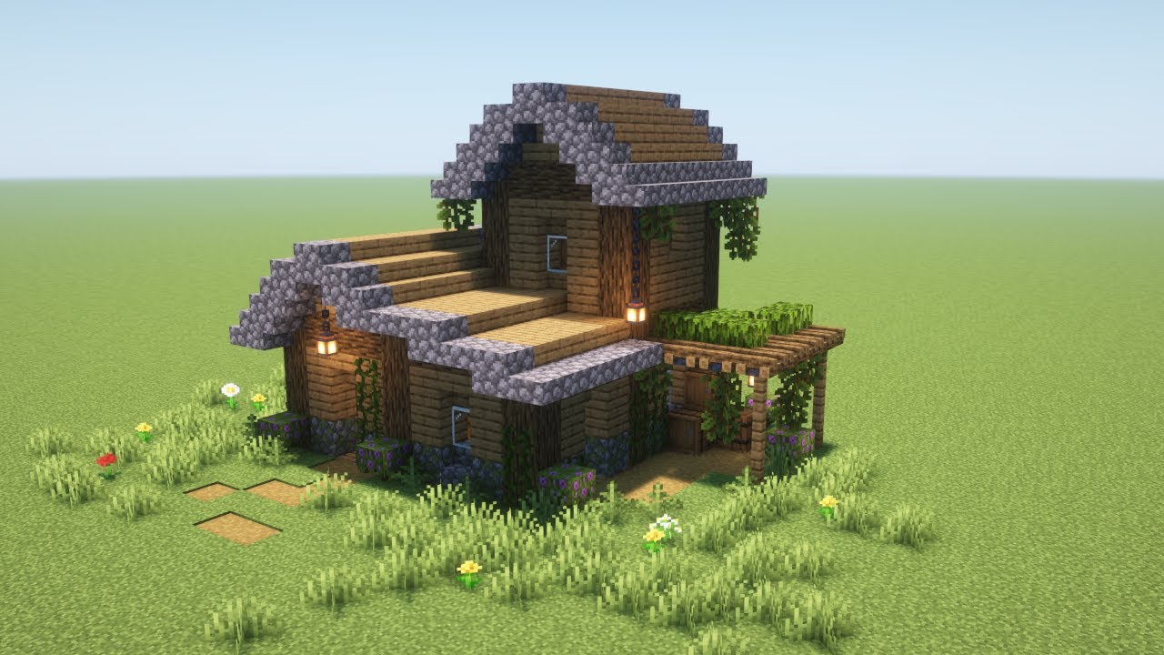 Minecraft | Expanding The Tiny Storage Hut - YouTube