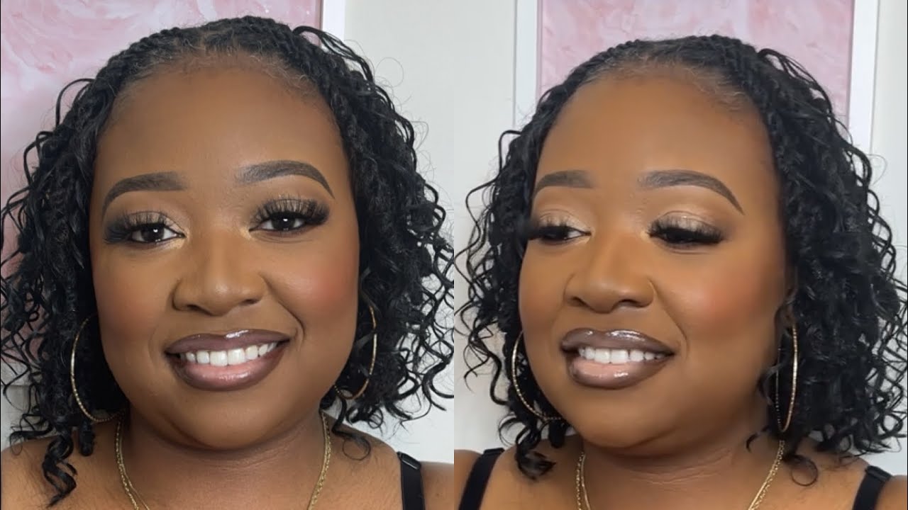 Brown Skin Makeup Tutorial| Client Tutorial| Natural Makeup - YouTube