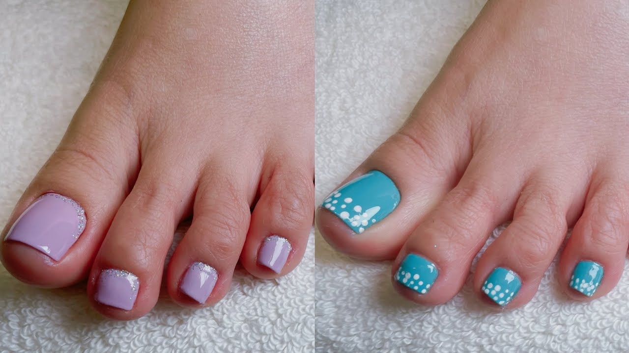 #10 Fun| Simple| Easy Nail/Toe/Foot Art Designs at Home #OPI #Cirque ...
