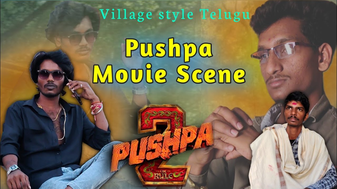 Pushpa movie scene || village style Telugu|| Pushpa movie dialogue ...