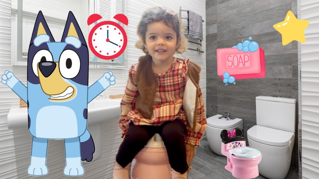 SOFIA and Potty Training for BLUEY - YouTube