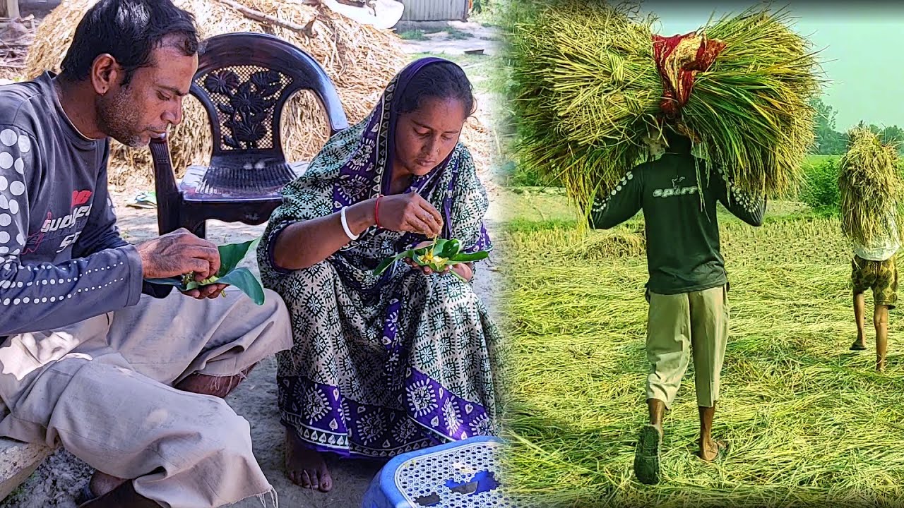 daily work of village people | Today we had a very busy day | simple ...