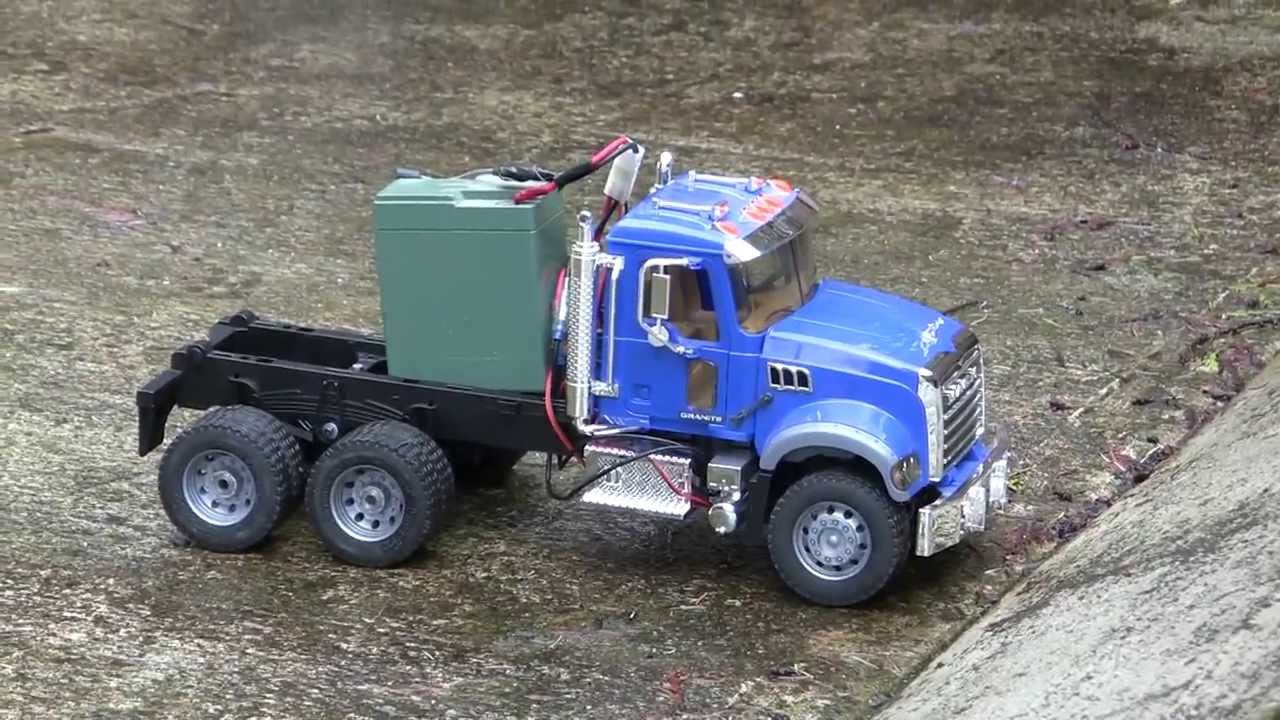 Bruder Mack conversion. New drive setup - YouTube