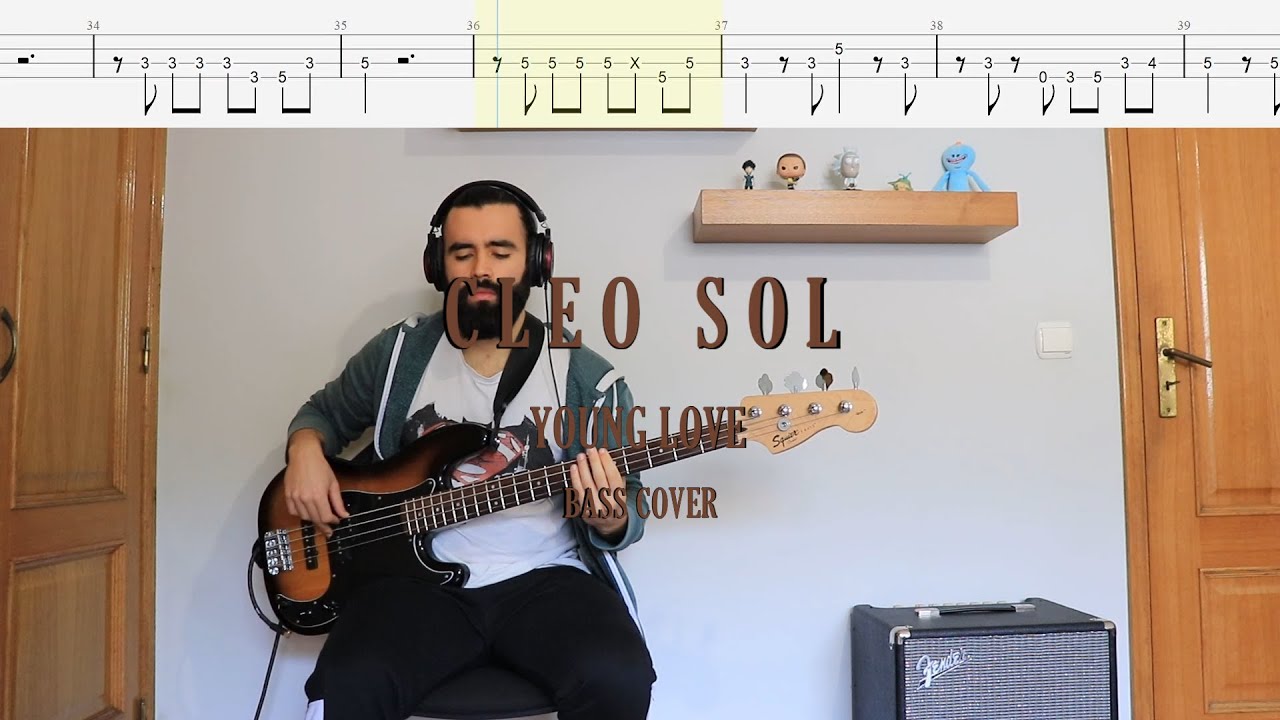Cleo Sol // Young Love [Bass Cover + Tabs] - YouTube