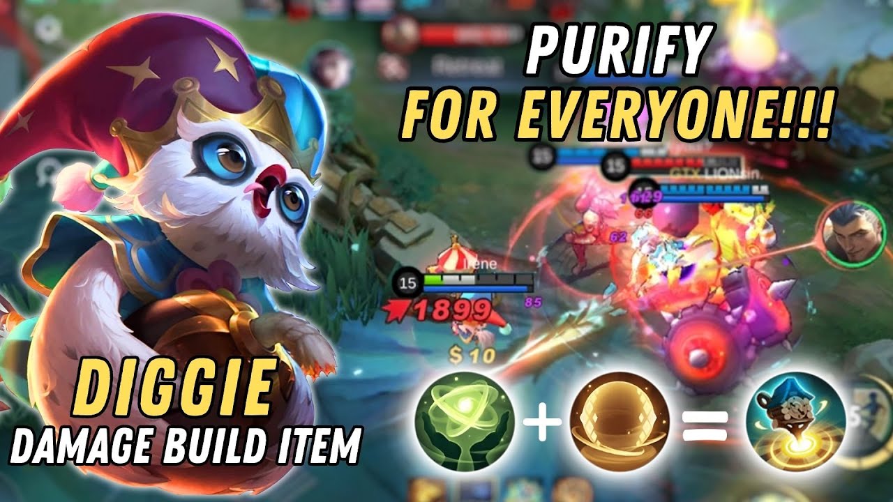 BEST HERO For Teamfight | Diggie Mobile Legends Gameplay | Diggie Build ...