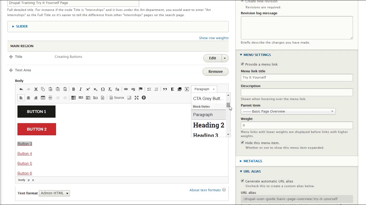 Adding Buttons and How to Link Text - YouTube