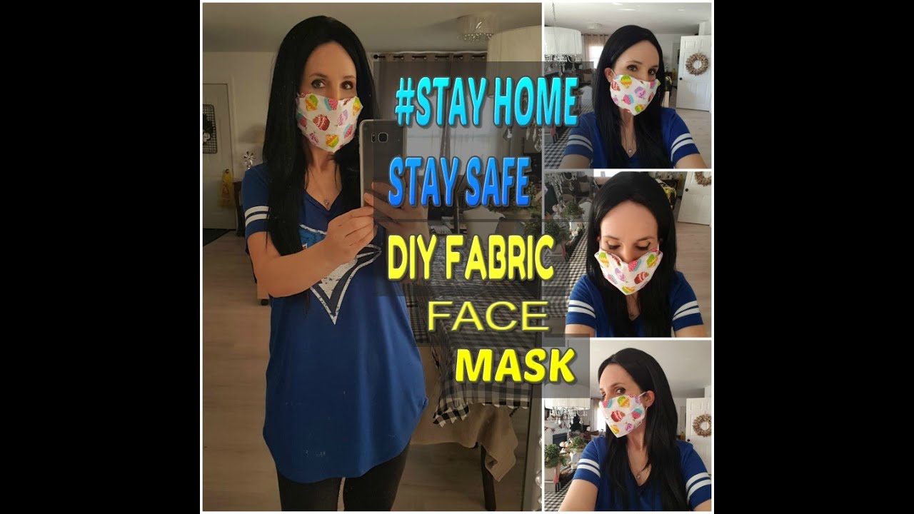 Diy Dollar Tree Fabric Face Mask (Easy And Washable) #stayhome # ...