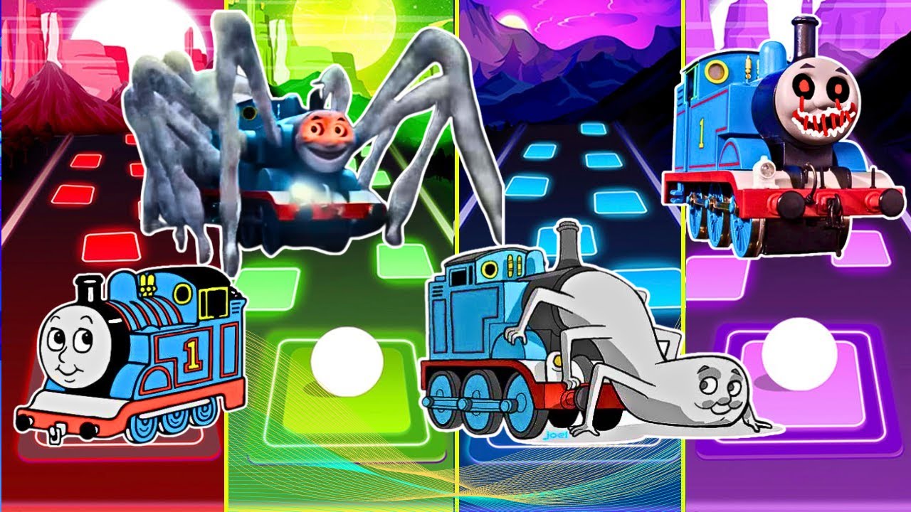 Tiles Hop Thomas The Train vs Thomas Spider vs The Scary Theme Thomas ...