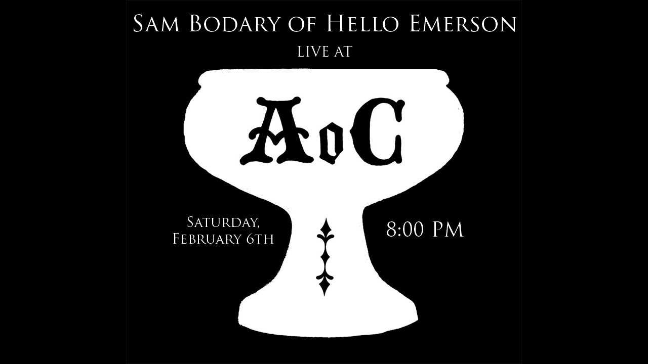 Sam Bodary of Hello Emerson Live at Ace of Cups - YouTube