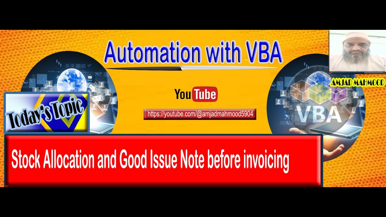 Stock Allocation and Good Issue Note before invoicing - YouTube
