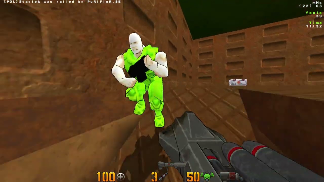 QUAKE 2 | Sweden vs Poland - Map Q2DM1 (The Edge) | Friendly match ...