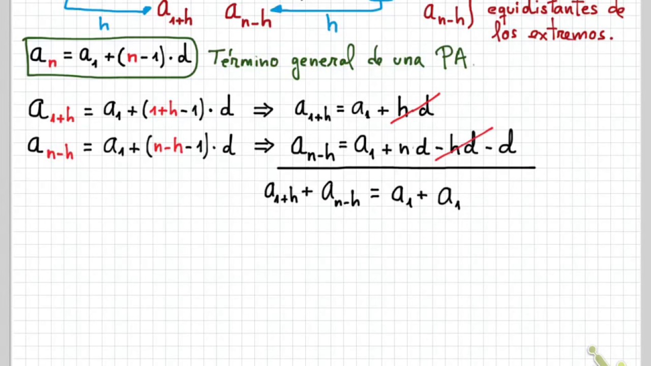 Terminos equidistantes extremos en PA - YouTube