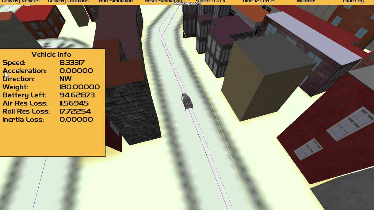 Vehicle delivery simulation. - YouTube