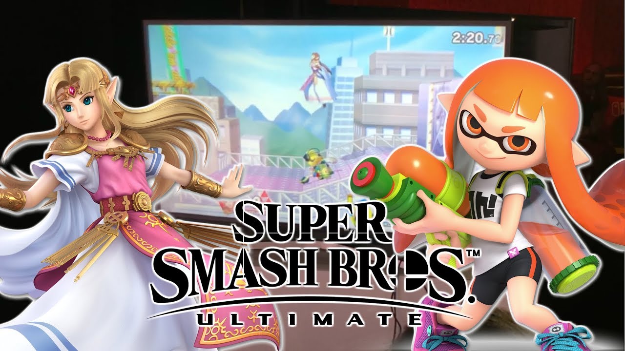 Zelda vs Inkling (1v1 Gameplay) - Super Smash Bros. Ultimate | E3 2018 ...