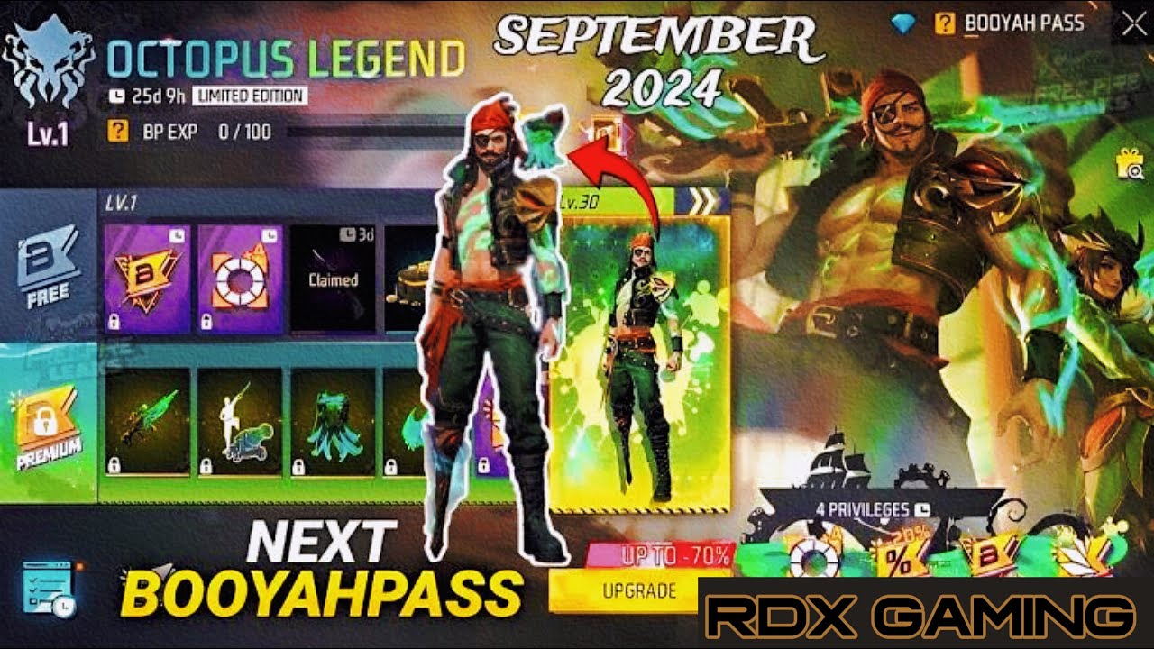SEPTEMBER BOOYAH PASS PREMIUM VS PREMIUM PLUS | NEW BOOYAH PASS FREE ...