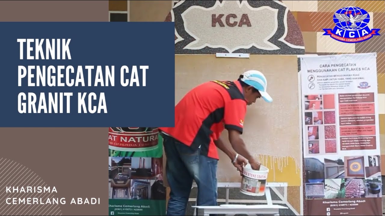 Aplikasi Cat Granit KCA - YouTube