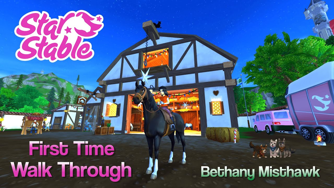 Star Stable 1st Time Walk Through Game Play - YouTube