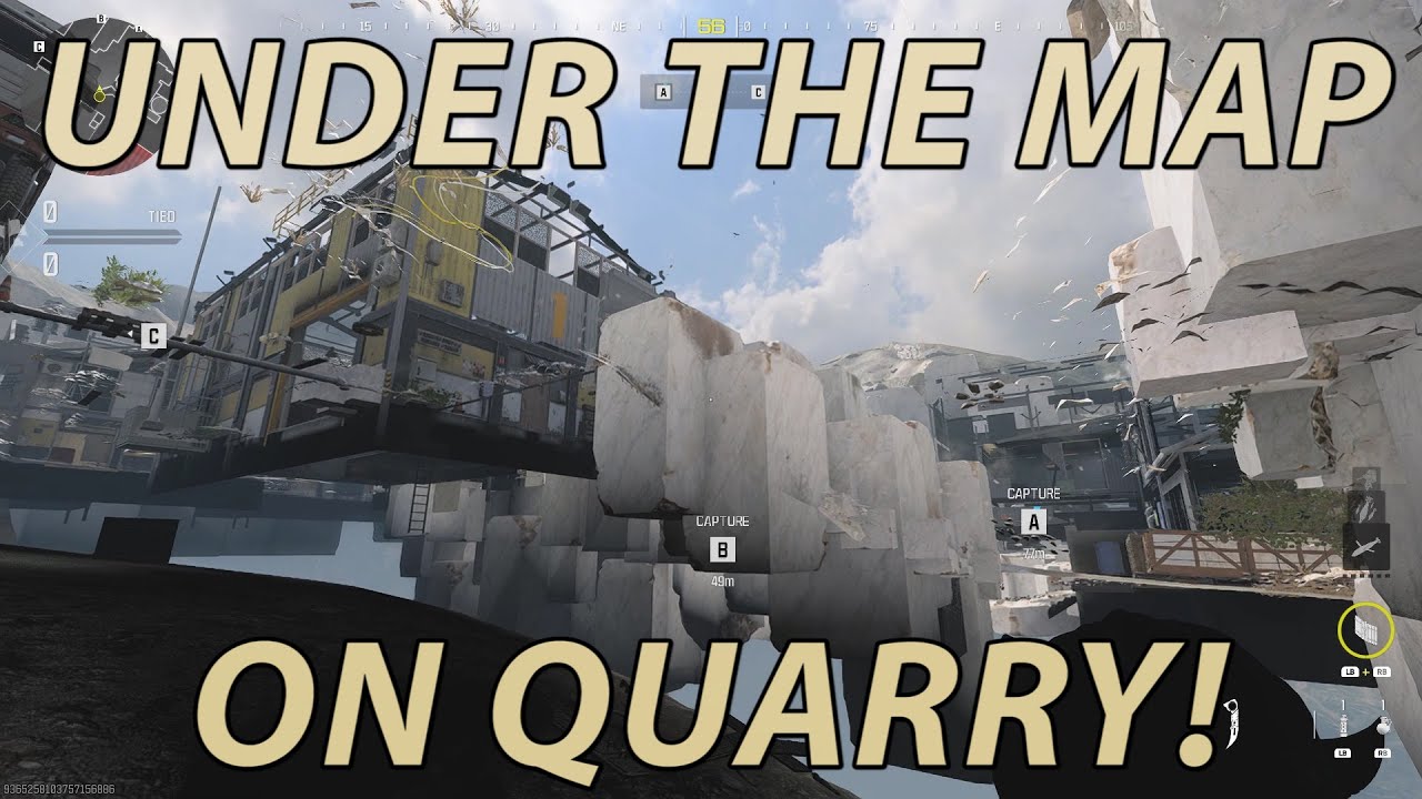 How to get UNDER the MAP on QUARRY! (MW3) - YouTube