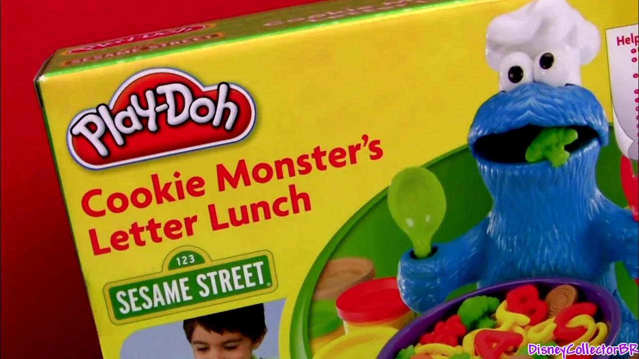 Play Doh Chef Cookie Monster Letter Lunch Learn ABC with Cookie Monster ...