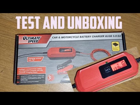 ULTIMATE SPEED ULGD 5.0 D2 TEST AND UNBOXING, BATTERY CHARGER 6V AND ...