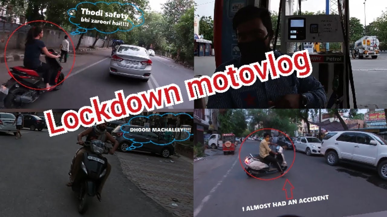 FIRST MOTOVLOG IN LOCKDOWN || CRAZY OBSERVATIONS || Lockdown vlog 06 ...