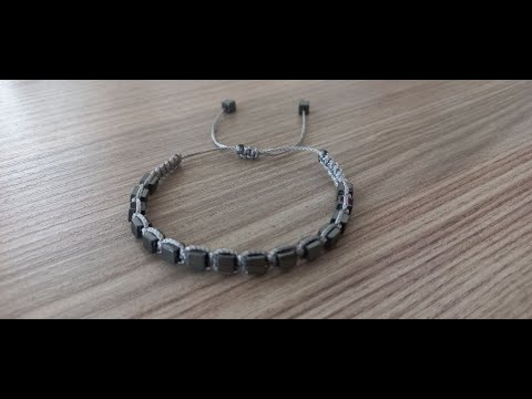 Hematit Taşlı Erkek Bilekliği Yapımı