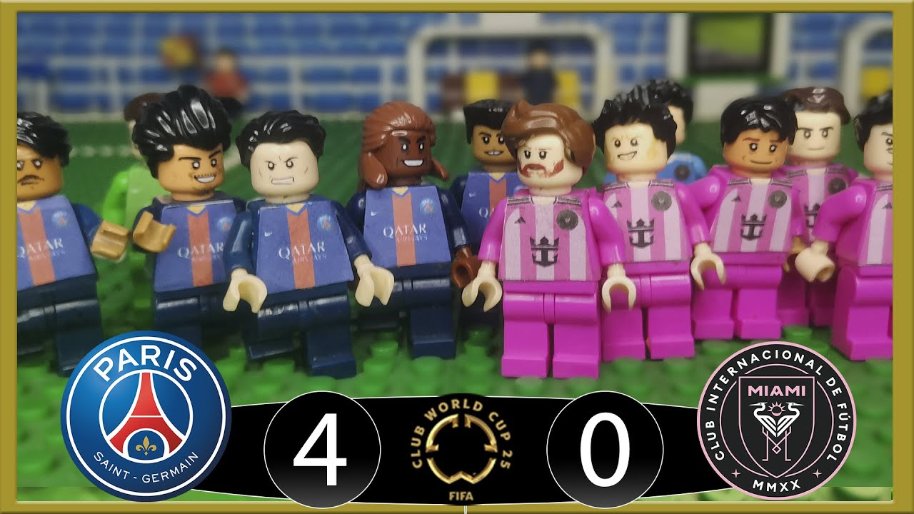 PSG 4-0 INTER DE MIAMI - Mundial Clubes 2025 - Fútbol LEGO - Stop ...