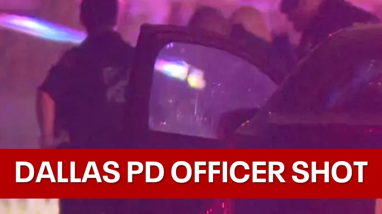 Dallas police officer shot during chase; teen suspects arrested - YouTube
