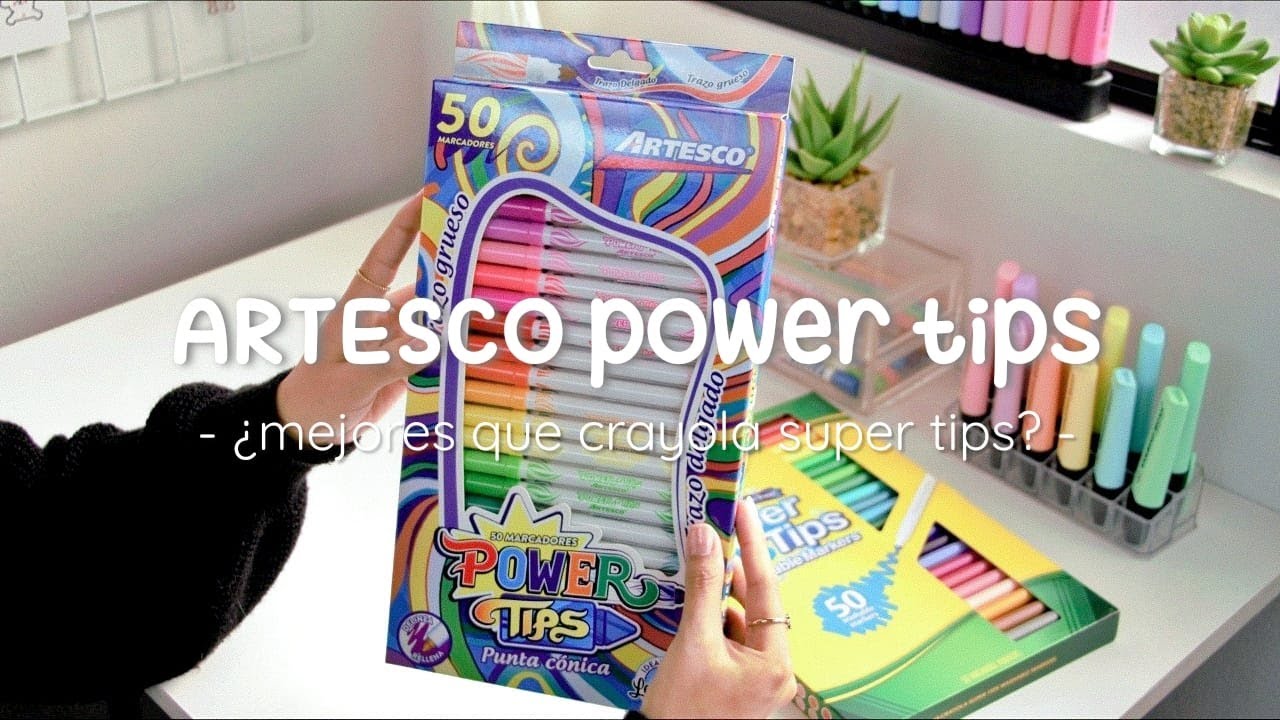 ARTESCO POWER TIPS – nuevos plumones punta cónica ¿imitación de CRAYOLA ...