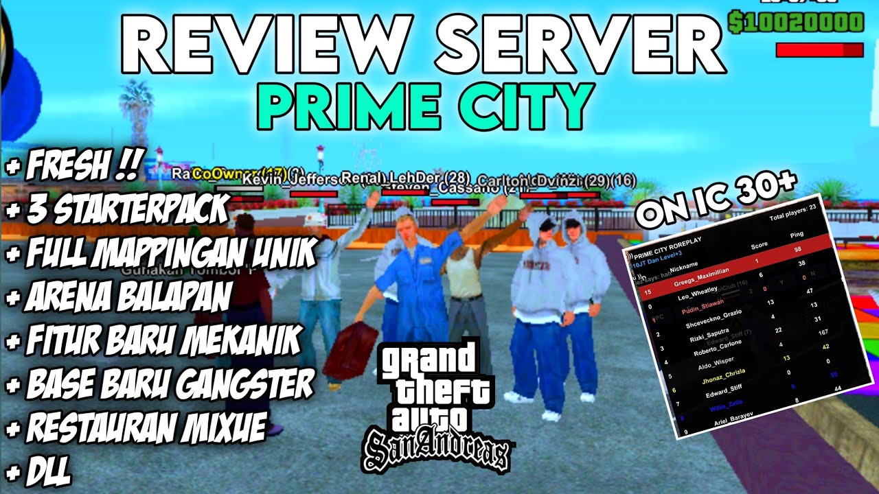 SERVER SAMP ANDROID PRIME CITY ROLEPLAY - REVIEW SERVER SAMP ROLEPLAY ...