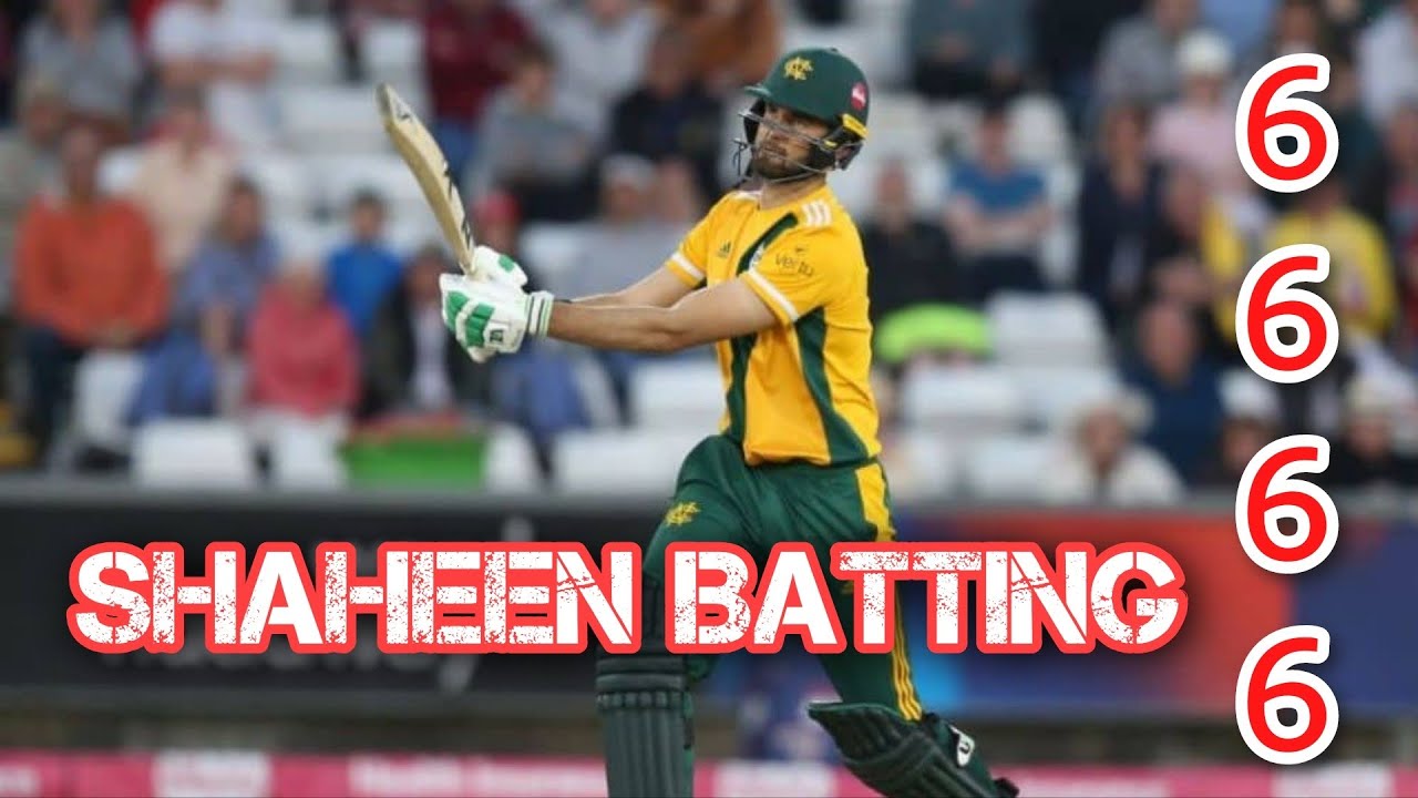 Shaheen Afridi 4 Sixes | Shaheen Afridi Batting | Shahid Afridi Sixes ...
