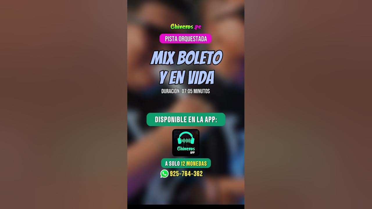 Mix El Boleto en Vida - Pista Orquestada - YouTube