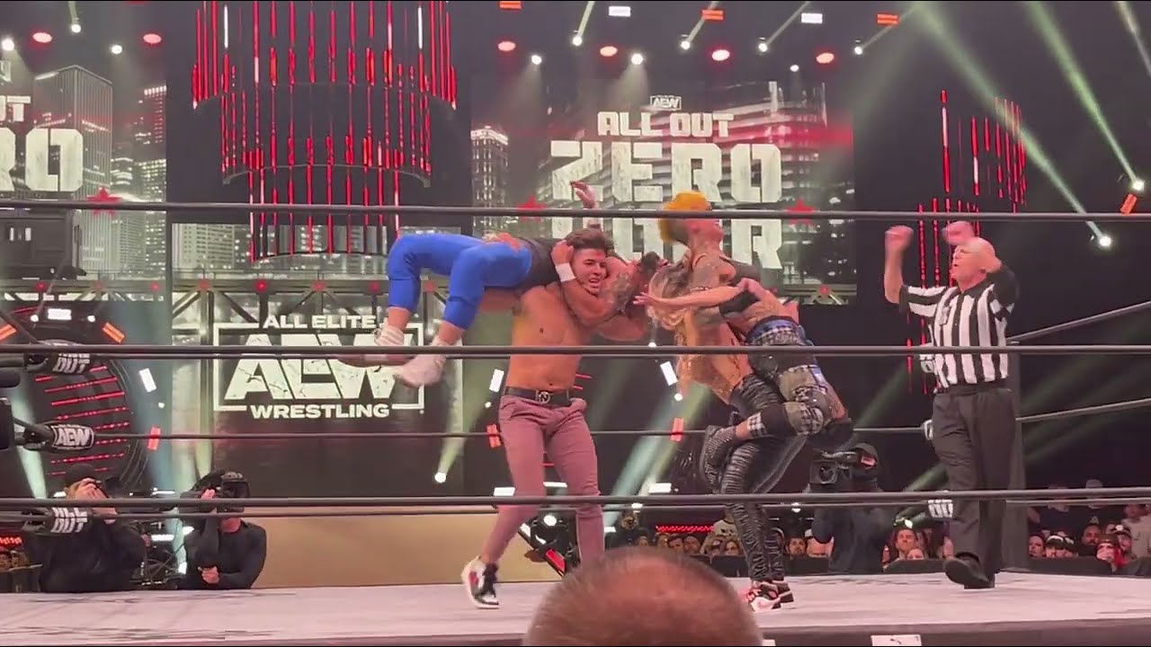 Sammy Guevara & Tay Conti w/ Anna Jay vs Ruby Soho & Ortiz @ AEW Zero ...