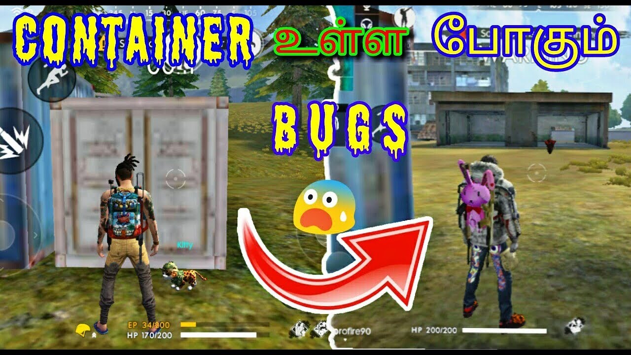😨 Free fire container உள்ள போகும் bug | (tamil) 😨 - YouTube