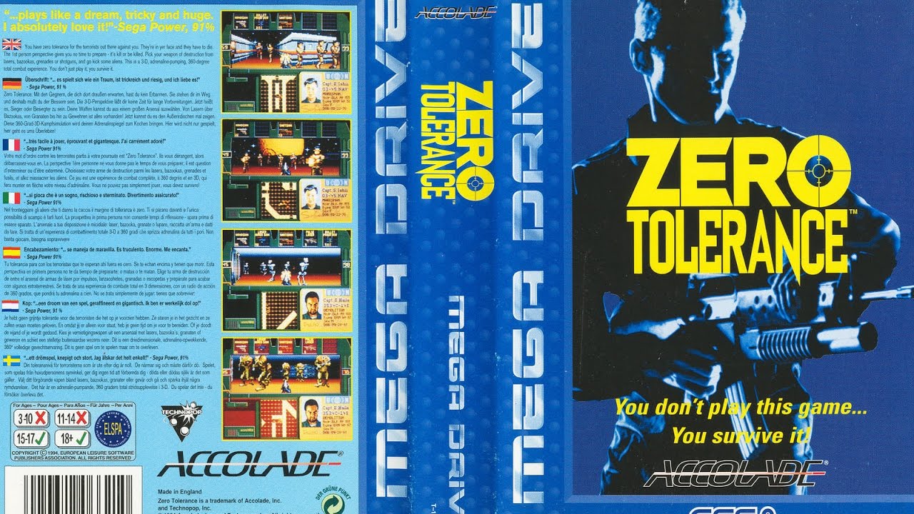 Zero Tolerance #3 | Live-stream | sega mega drive - YouTube