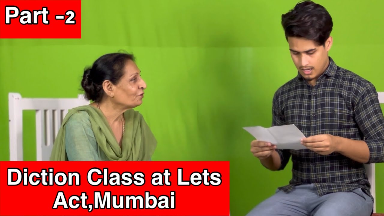Diction Class for our Acting Training Students at Lets Act,Mumbai - YouTube