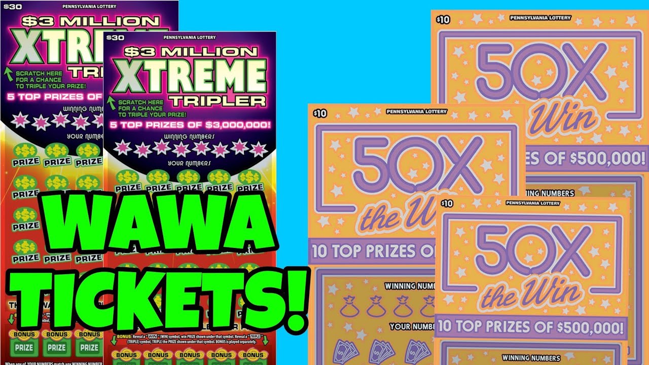 WAWA RUN WITH JOJO | PA LOTTERY XTREME TRIPLER & 50X THE WIN LOTTERY ...