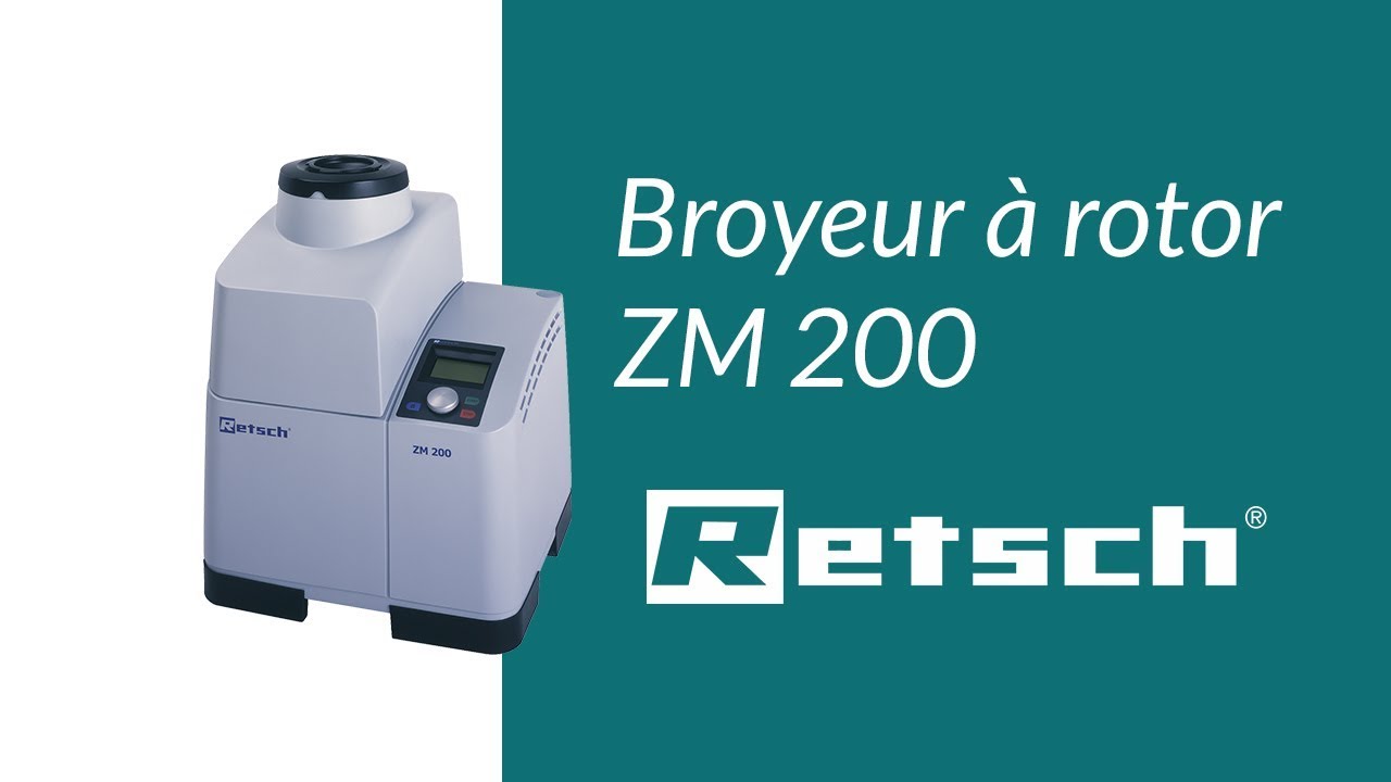 Broyeur à rotor ZM 200, RETSCH® - YouTube