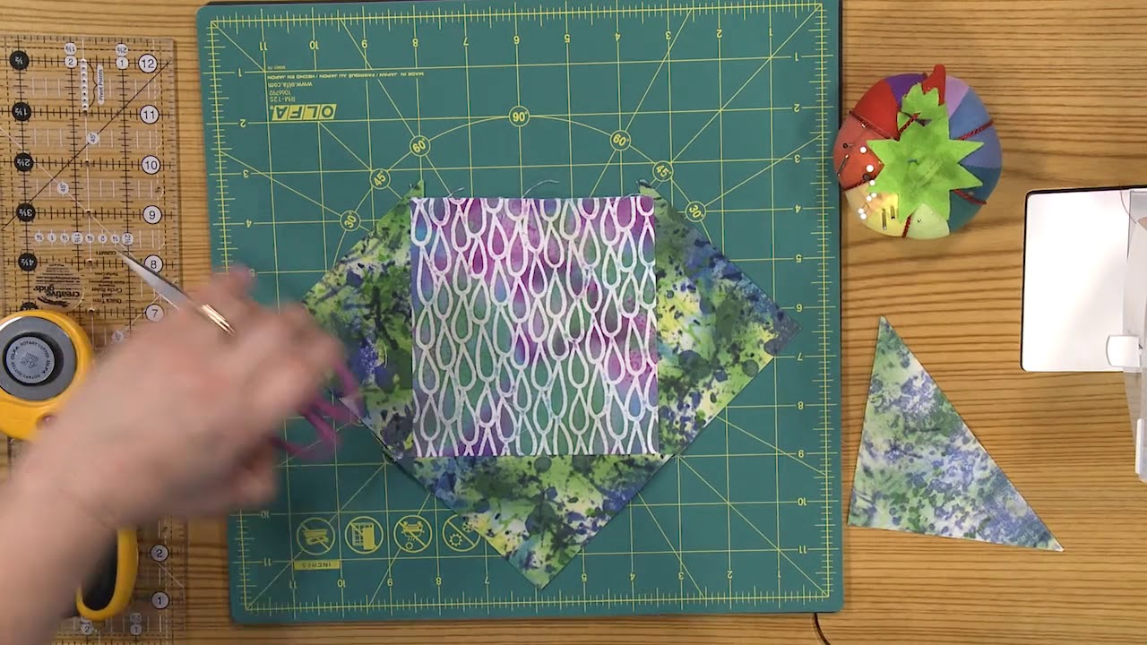 Freeform Block of the Month - Lesson 3 - Square in a Square - YouTube