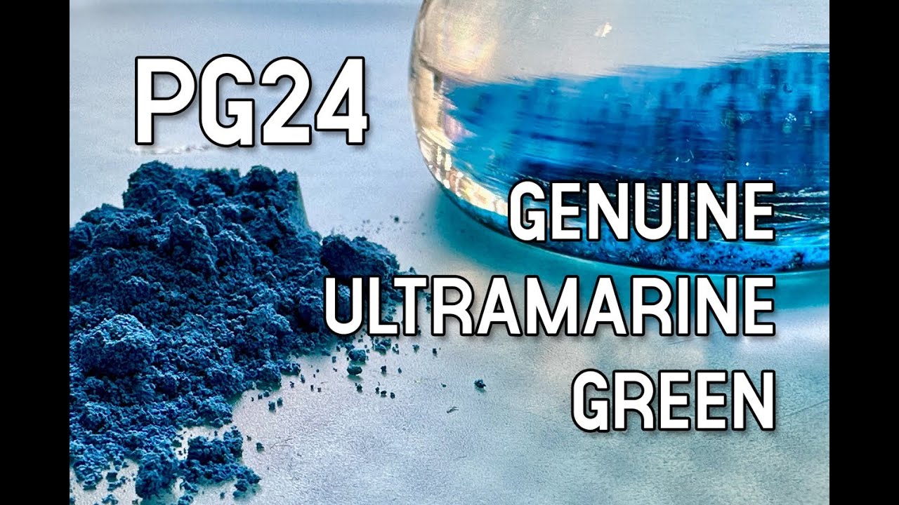 Brought back to life .. PG24 Ultramarine Green handmade watercolor paint! - YouTube
