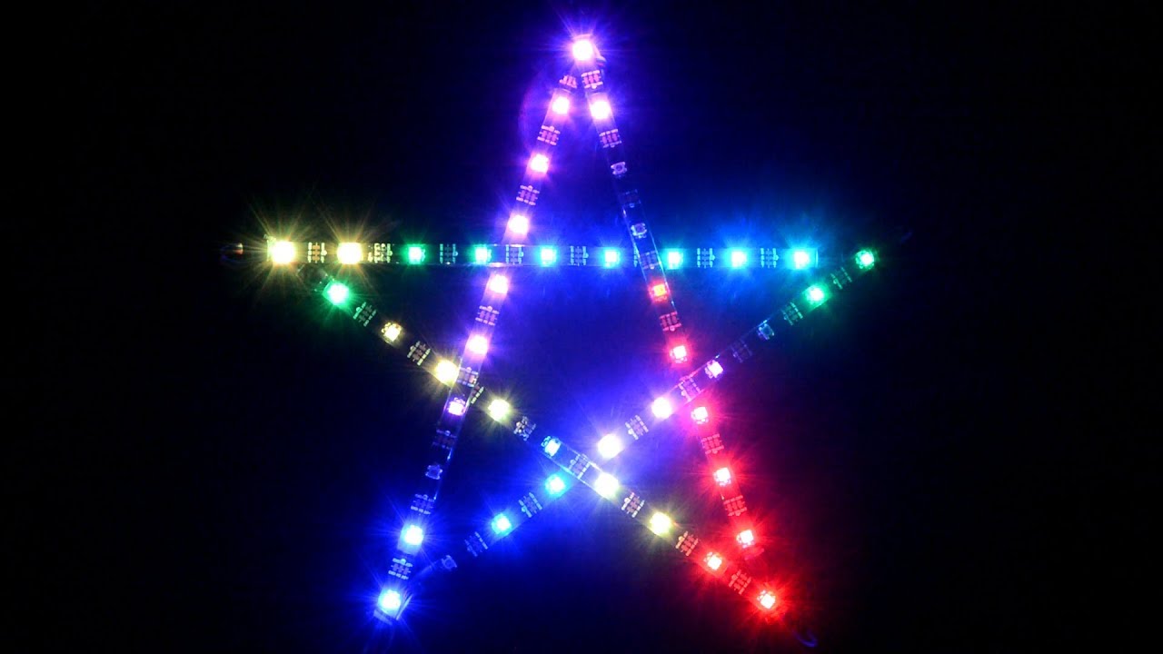 Star shaped animated LED display using BiblioPixel and my Emitter ...