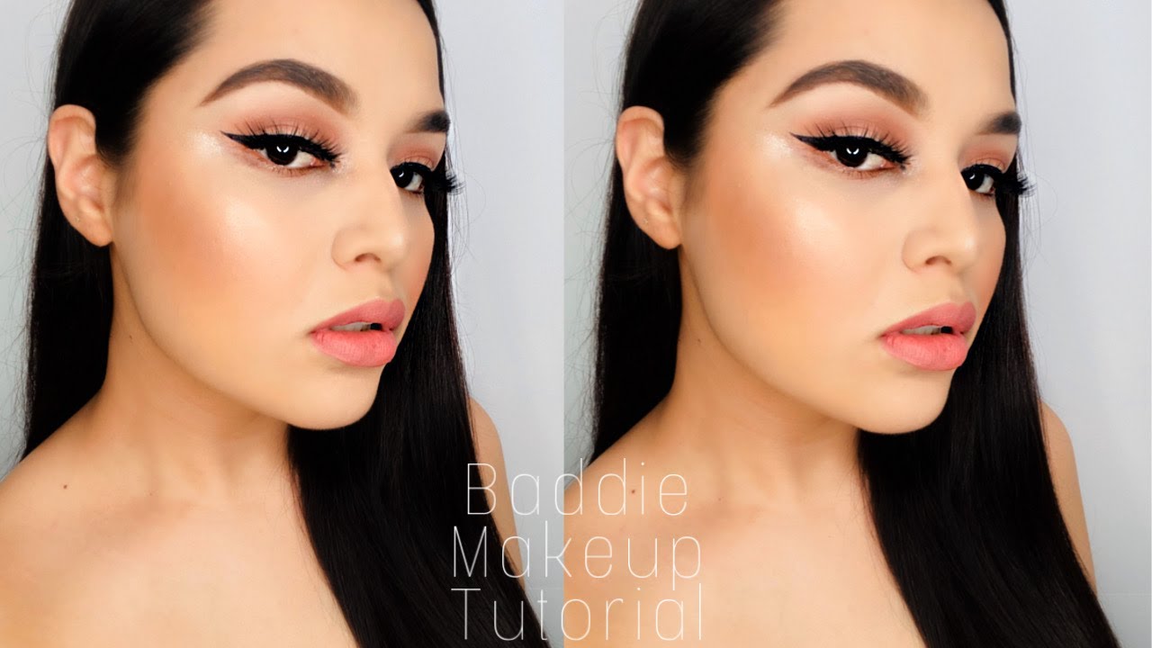 BADDIE MAKEUP TUTORIAL *EASY AND CUTE* - YouTube