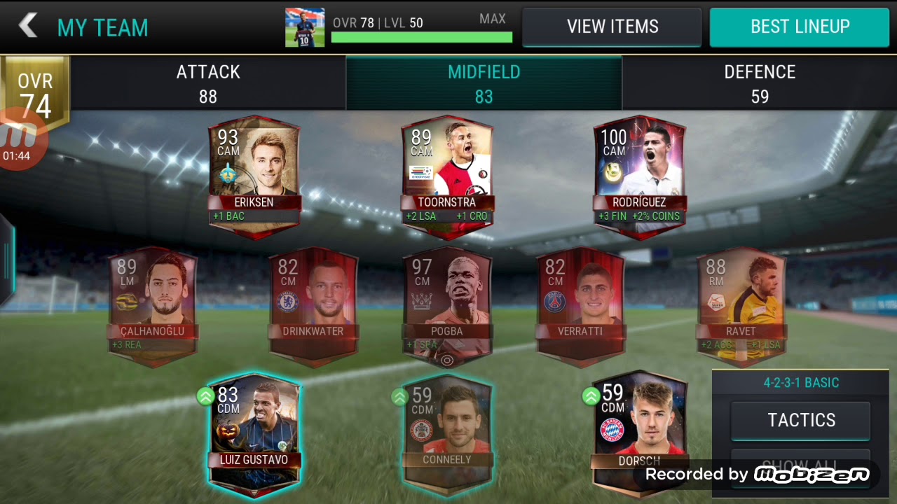 Fifa Mobile prezentare echipa mea - YouTube