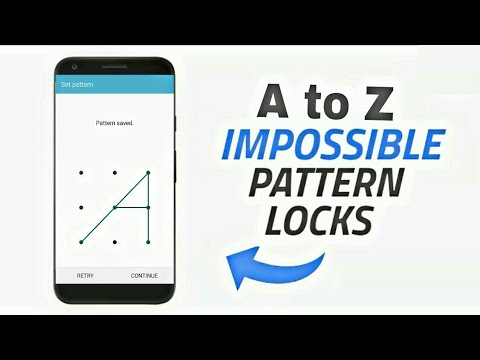 a to z leters pattern lock! [2018] - YouTube