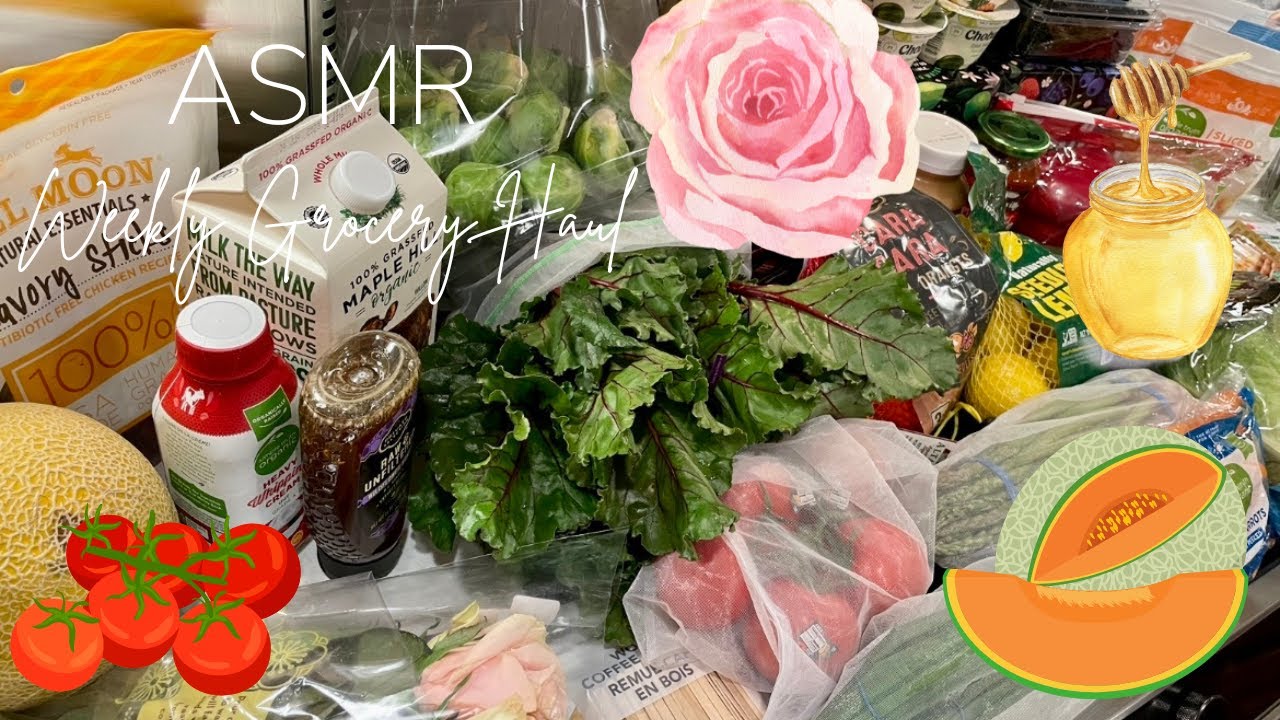 ASMR Weekly Grocery Haul - YouTube