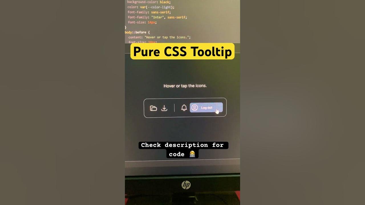 Pure CSS Tooltip | HTML CSS #htmlcss #shorts - YouTube