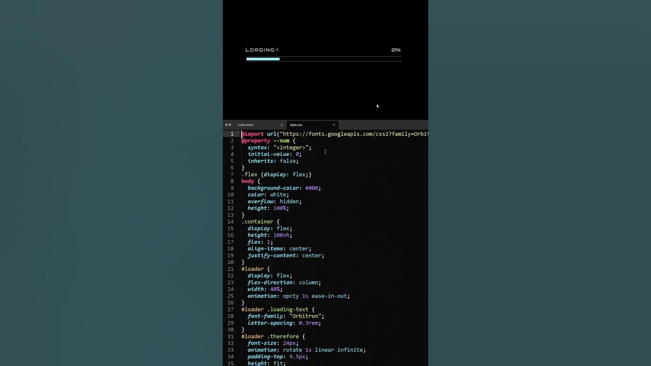 Animated Progress bar in css #progressbar #animation #laoder #webdesign ...