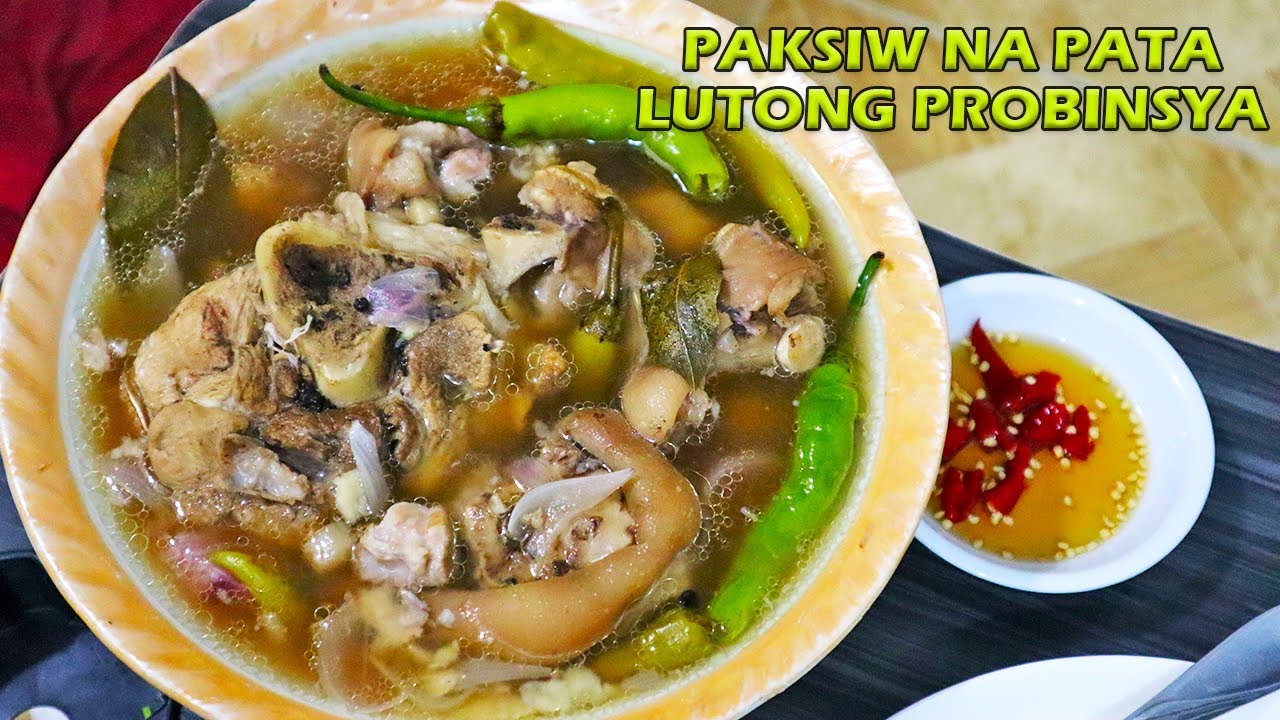 PAKSIW NA PATA LUTONG PROBINSYA | PATA PAKSIW SA SUKA | Pork Hock ...