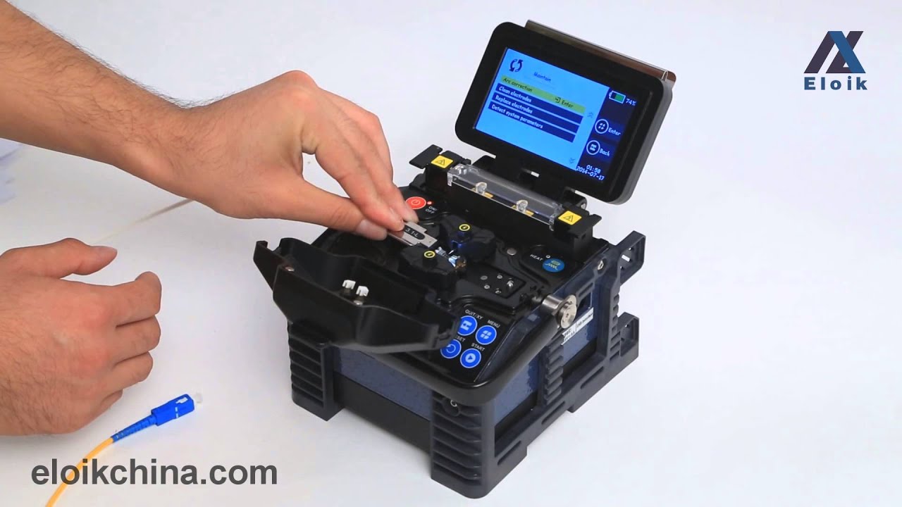 Eloik Fusion splicer ALK-88 -Arc Correction - YouTube
